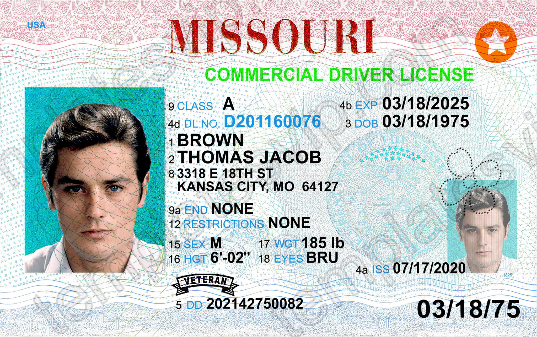 Missouri MO Driver s License PSD Template Download 2022 Templates 